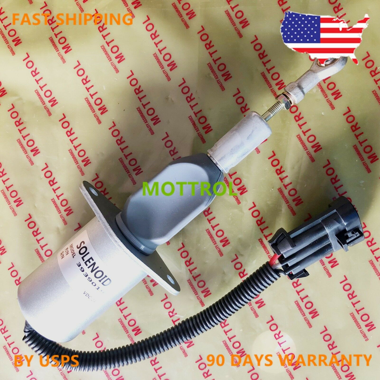 SA-4889-24 24V 3939019 STOP SOLENOID FITS HYUNDAI EXCAVATOR 335LC-7 ...