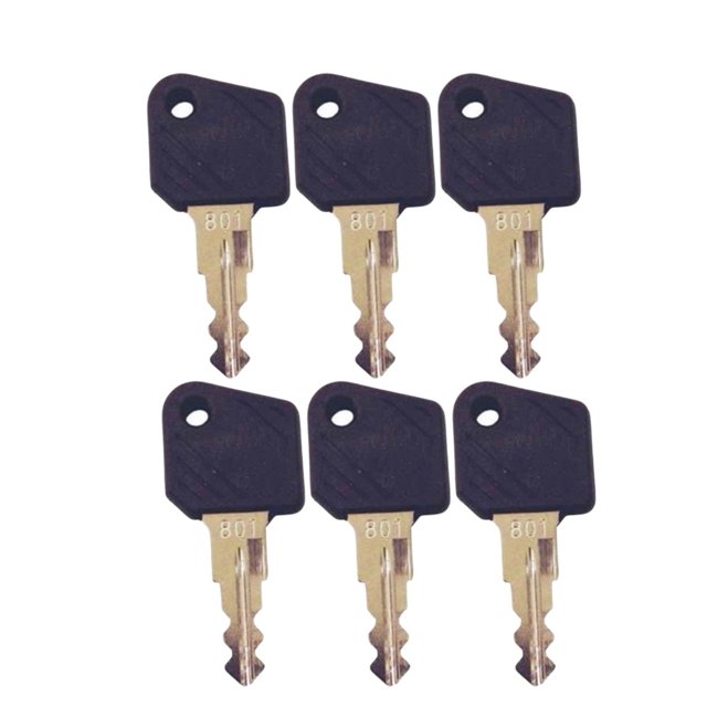 6 Pack 801 JK801 Keys for Linde Forklift High Lift Truck Ignition ...