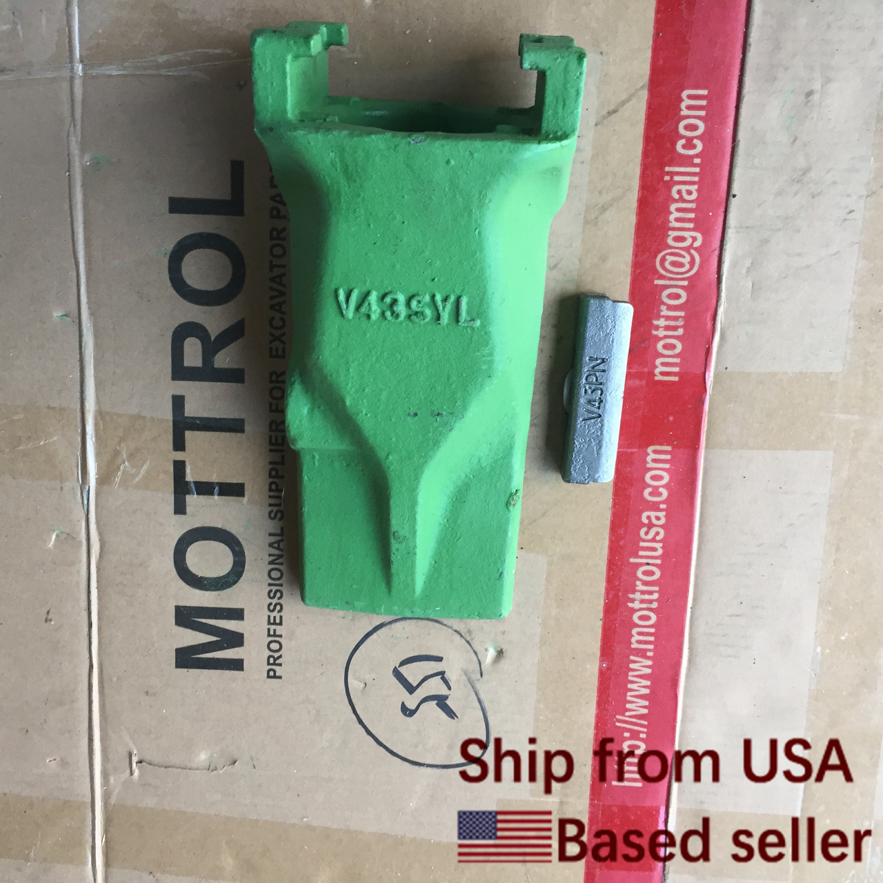V43SYL Tooth FITS FOR Digging Bucket Tooth/Bucket Teeth & V43PN Flex ...