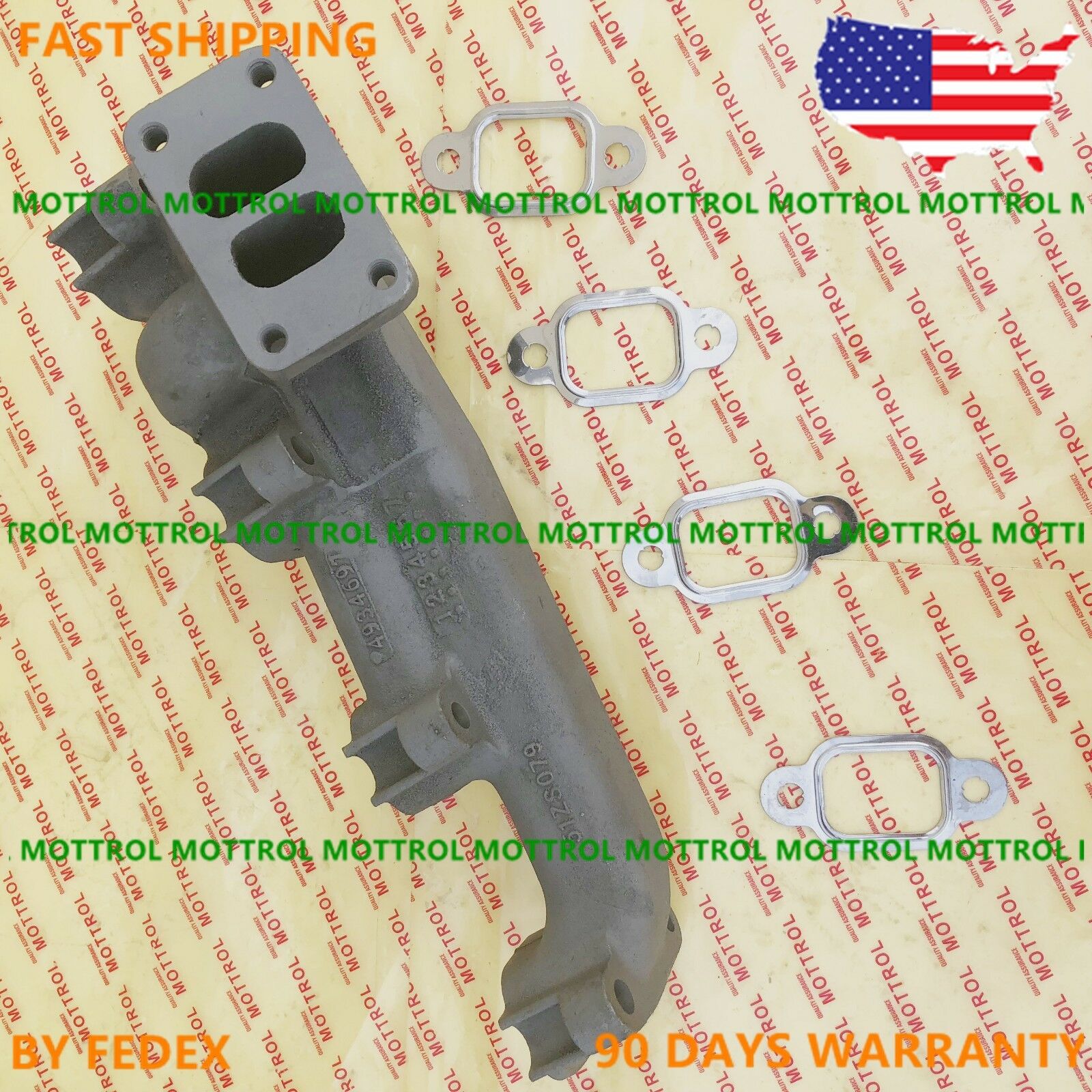 4984697 EXHAUST Manifold for Cummins 4BT 4BTA Engine part ,NEW ,FREE ...