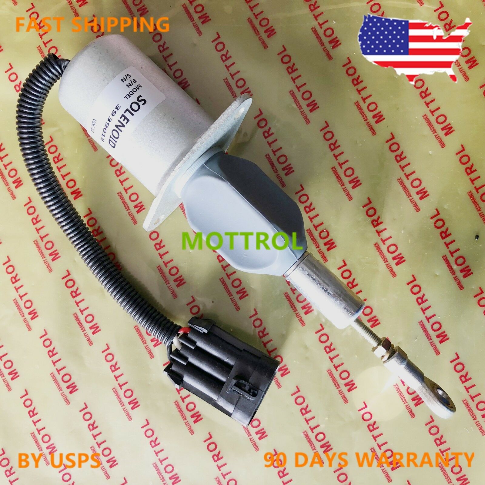 SA-4889-12 12V 3939018 STOP SOLENOID FITS HYUNDAI EXCAVATOR 335LC-7 ...