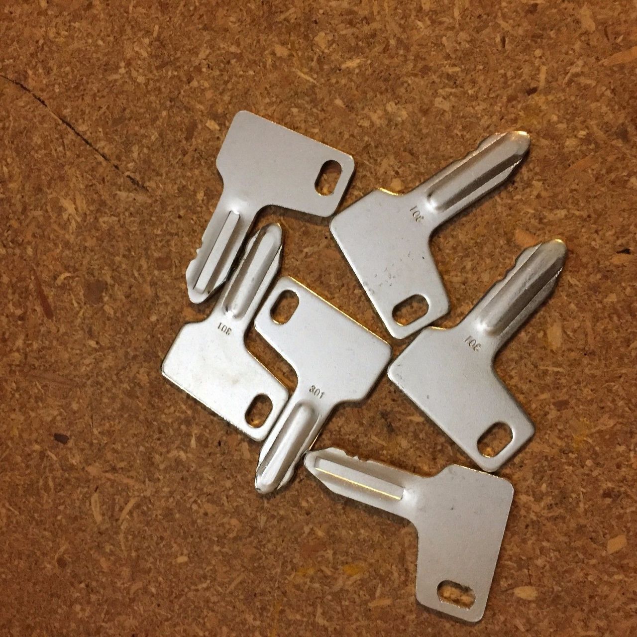 6 pcs 301 KEYS IGNITION SWITHC FITS FOR Yanmar,Takeuchi Heavy Equipment ...