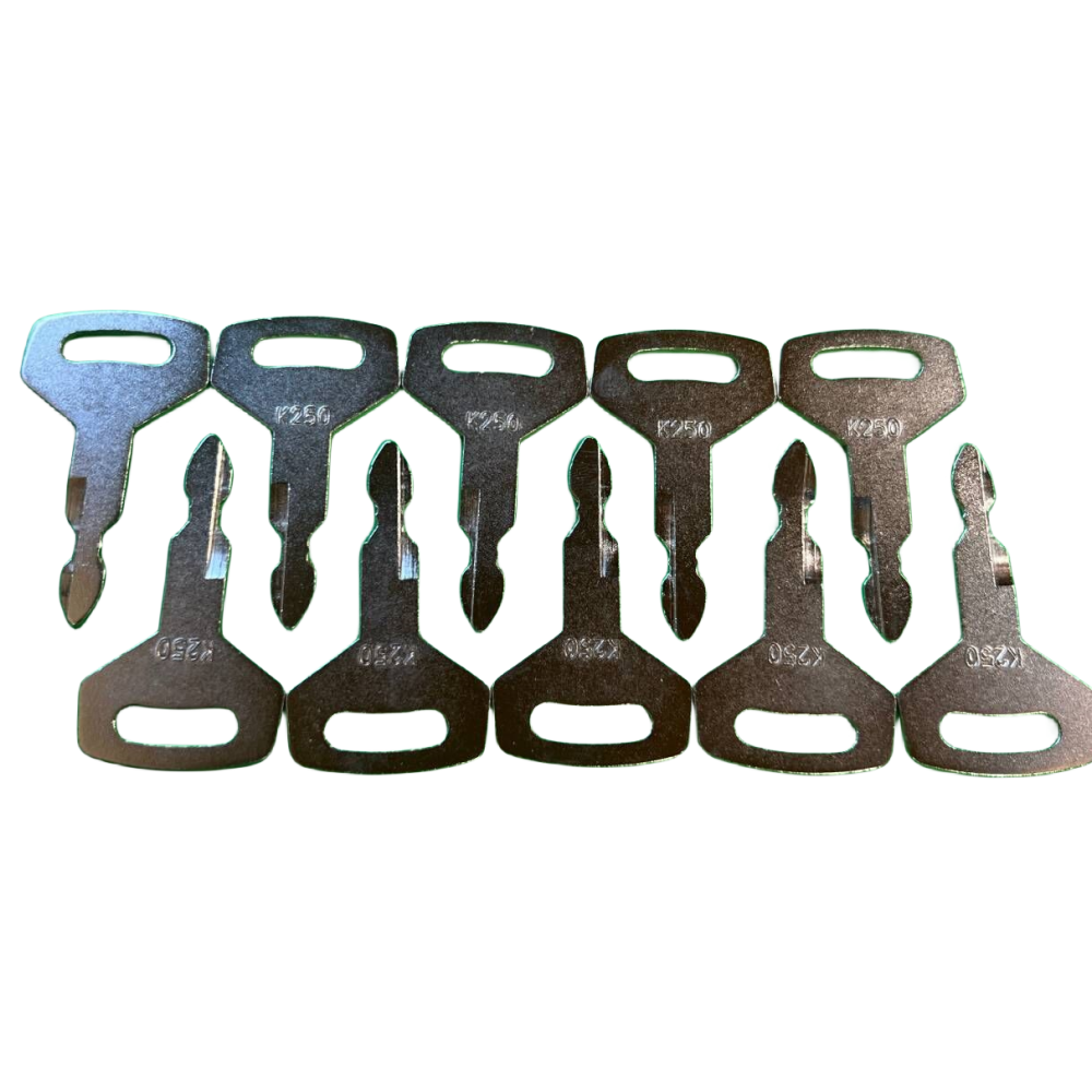 10 pcs keys K250 2420WL2420 fits Kobelco Kawasaki Case Excavator Wheel ...