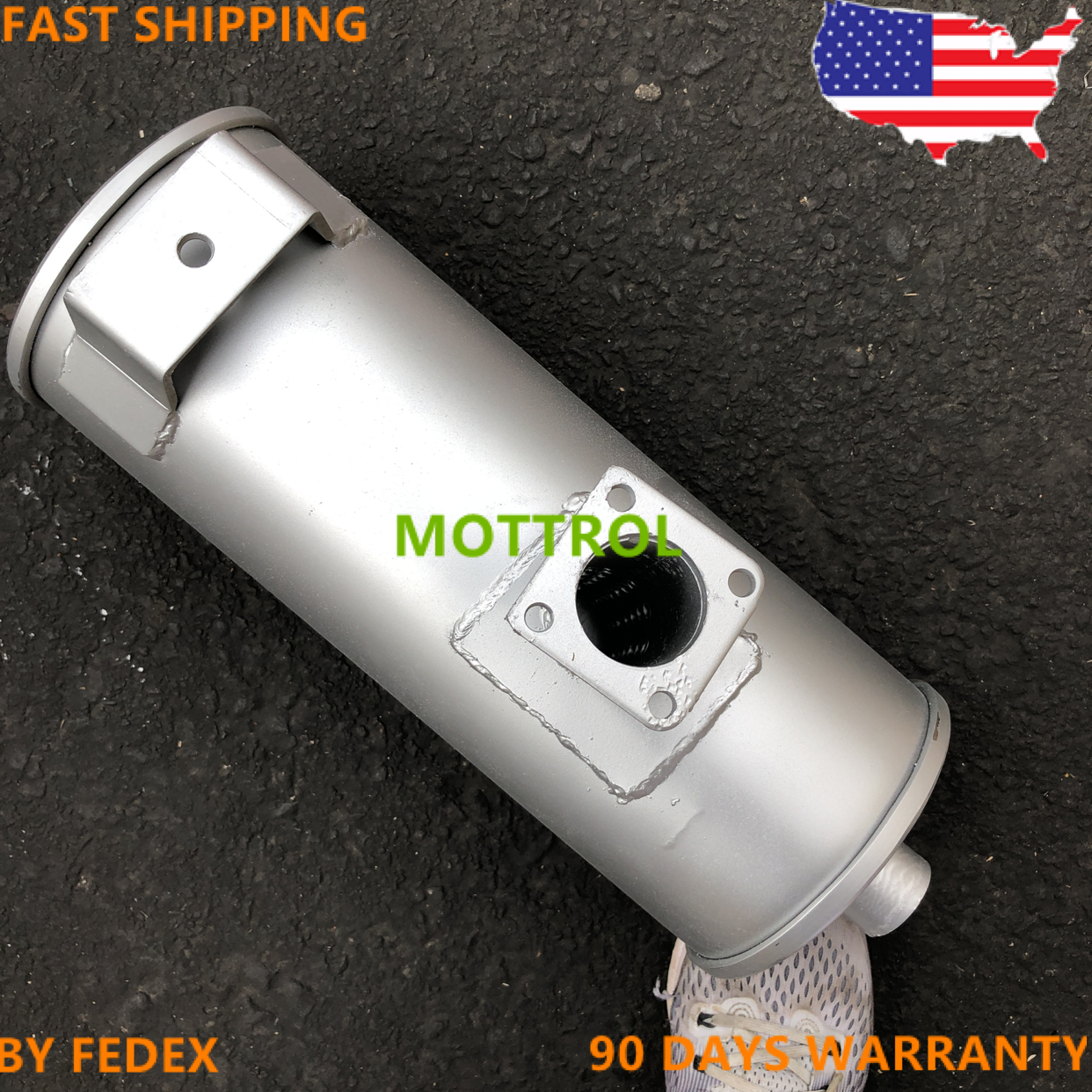Muffler Ym129136-13510 For Komatsu Excavator Pc25-1 Pc30-7 Pc30R-7 ...