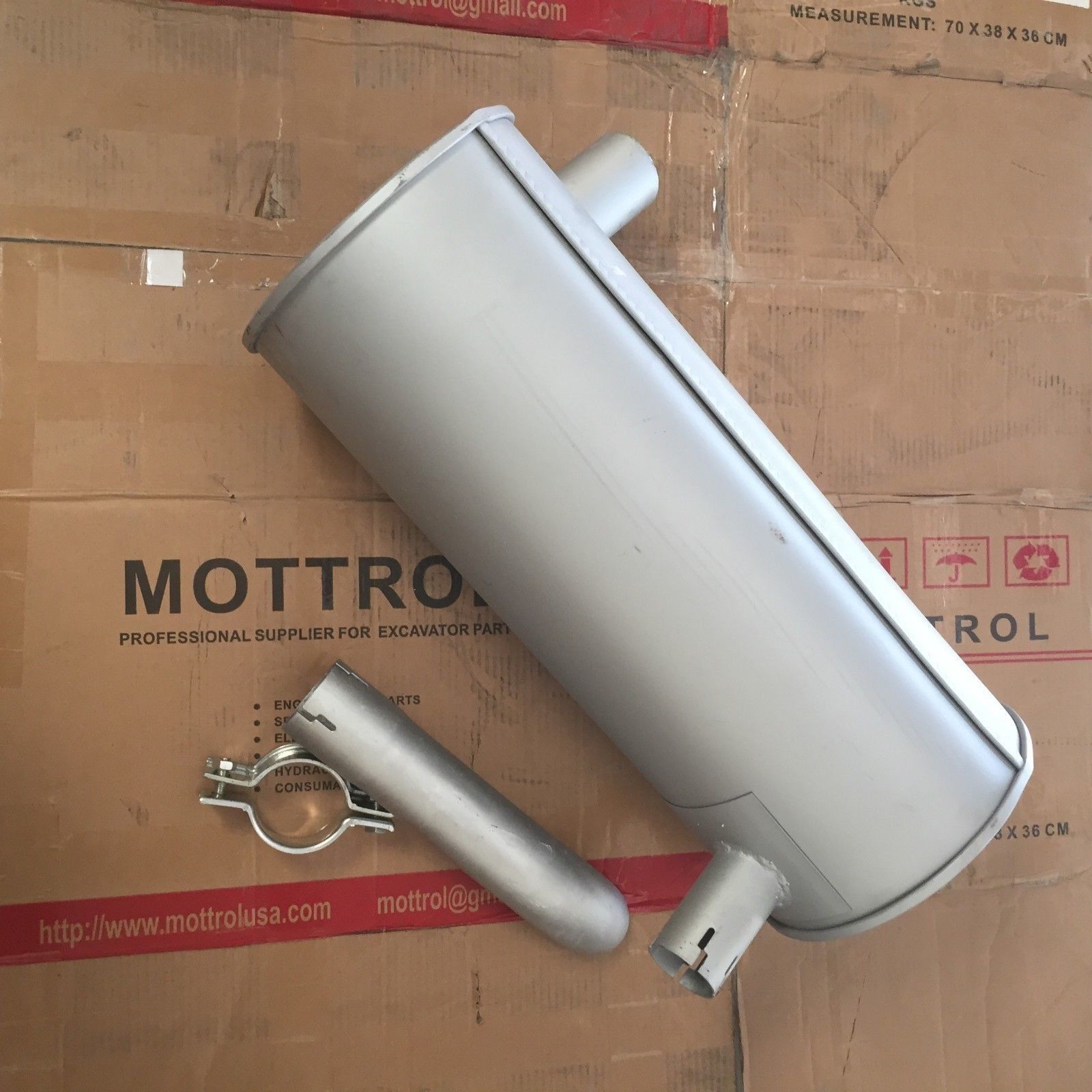 4341001 MUFFLER HITACHI EXCAVATOR EX100-5M EX100 MARK V, 4BG1 ENGINE ...
