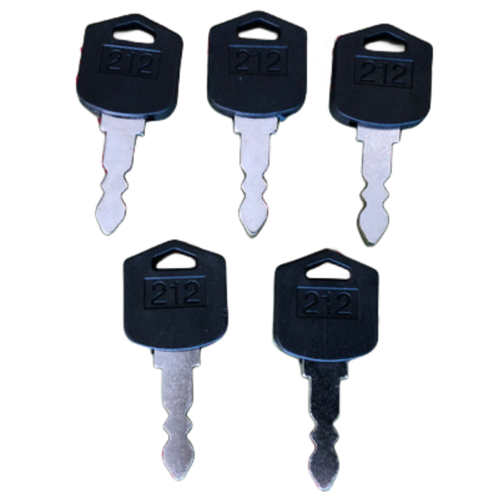 5 PCS 212 Ignition Keys For Doosan & Daewoo Forklift D25 D35 G25 G35 ...