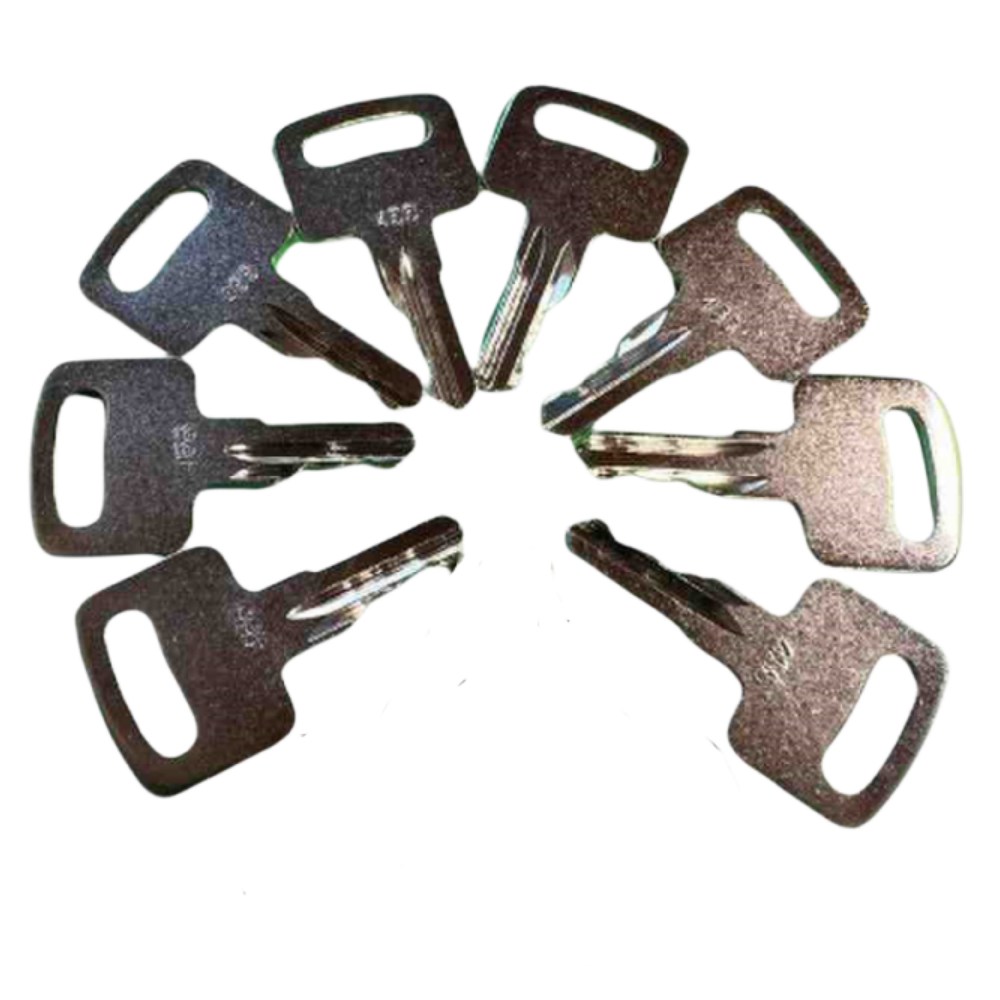 Set Of 8 John Deere Tractor & Heavy Equipment Key Set - MOTTROL ...