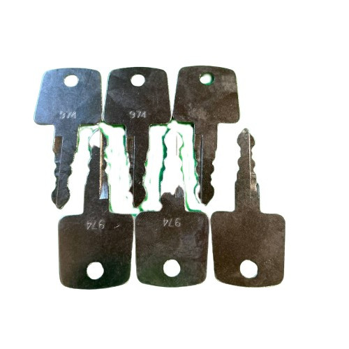 6 Pack 974 2820-00003-0 Ignition Keys for Sakai Blacktop Roller Heavy ...