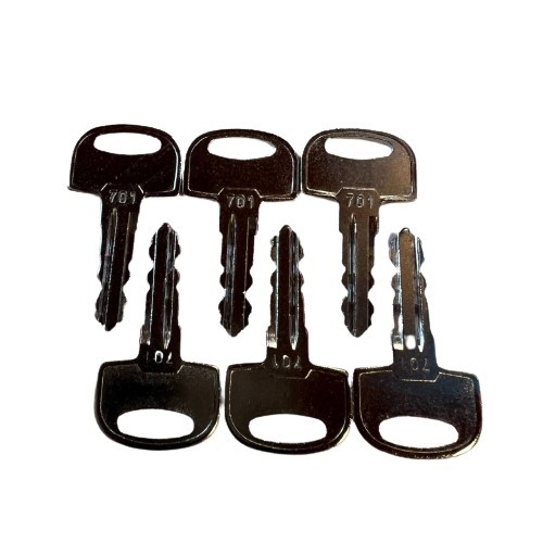 6 Pack 701 45501 105-1790 Keys for Ditch Witch Equipment Ignition Start ...