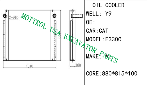 Oil Cooler Ass'y For Caterpillar CAT E330C Excavator - MOTTROL ...