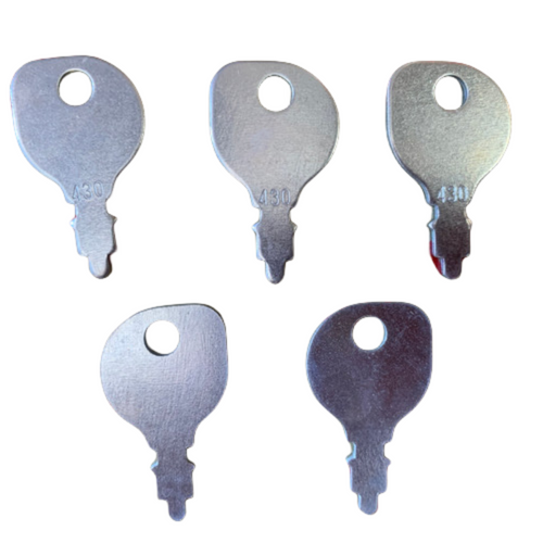 5 PCS 430 Key FITS John Deere Honda Indak Kubota Murray MTD Polaris ...