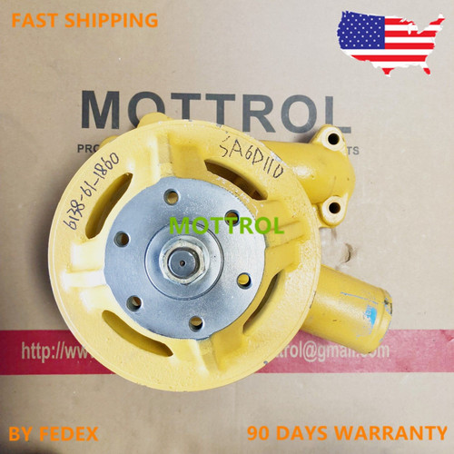 water pump 6138-61-1860 6138-61-5113 for KOMATSU ENGINE S6D110,PC400-1 ...