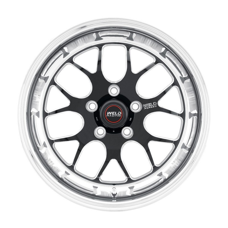 WELD Racing S77 RT-S 17x10 6.7" Backspace Black Center Rear Wheel for ...