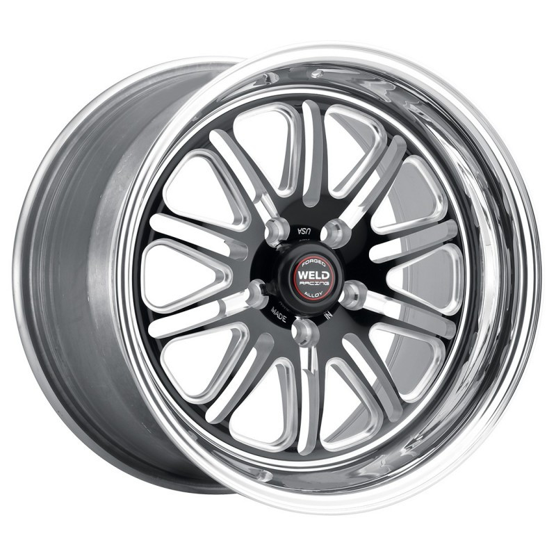 WELD Racing S72 RT-S 20x7 4.3" Backspace Black Center Front Wheel for ...