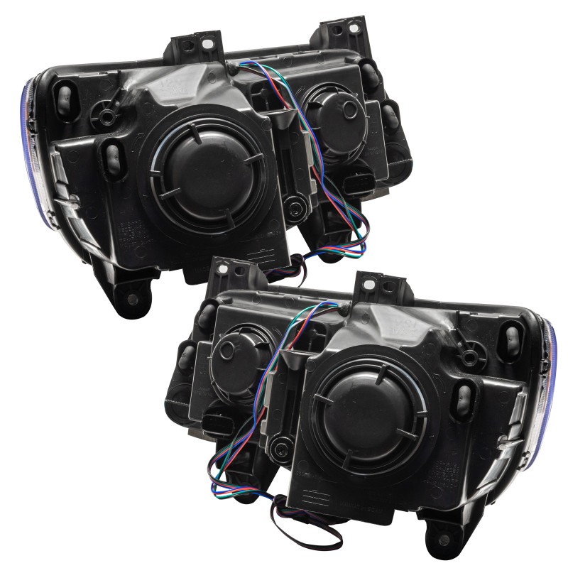 Oracle 7731-334 Pre-Assembled Headlights Black Non-HID ColorSHIFT DRL ...