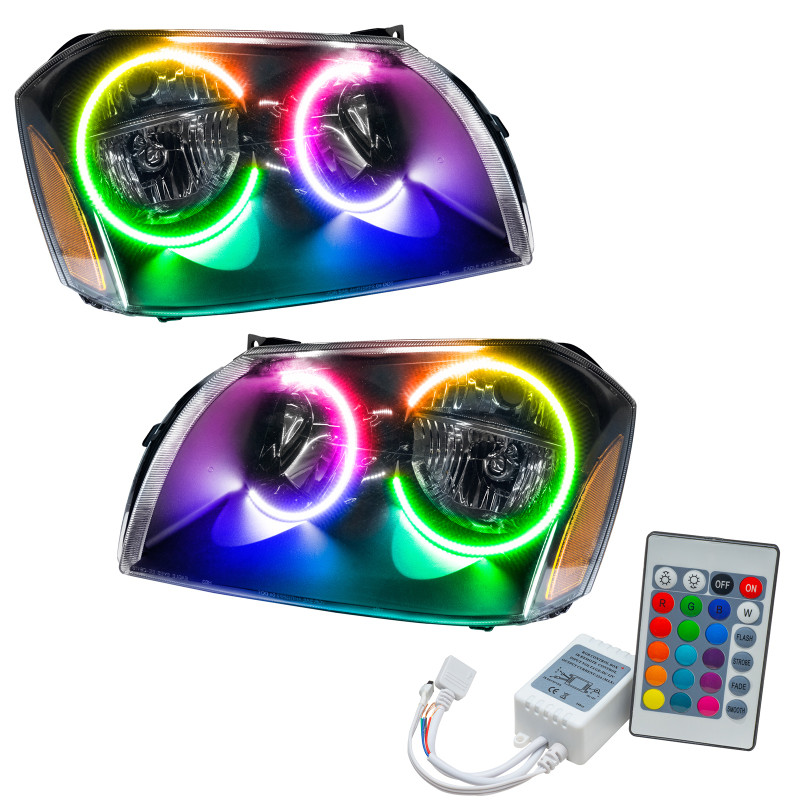 Oracle 7156-504 Pre-Assembled Halo Headlights Black ColorSHIFT with ...