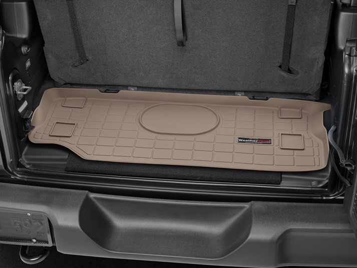 WeatherTech 411197 Cargo Liner Tan for 18-24 Jeep Wrangler JL 2 Door