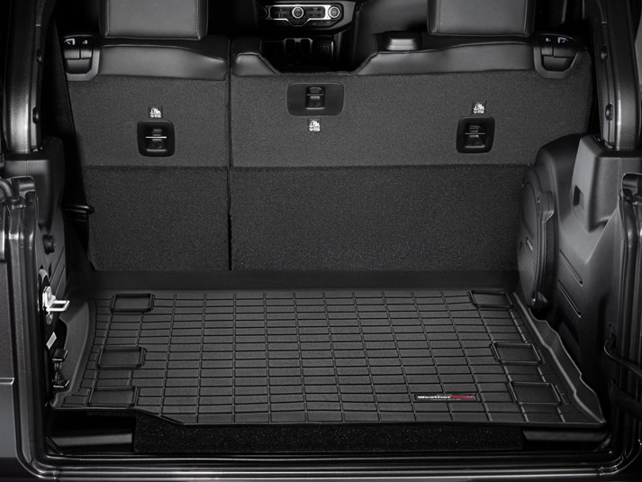WeatherTech 401107 Cargo Liner Black for 18-24 Jeep Wrangler Unlimited ...