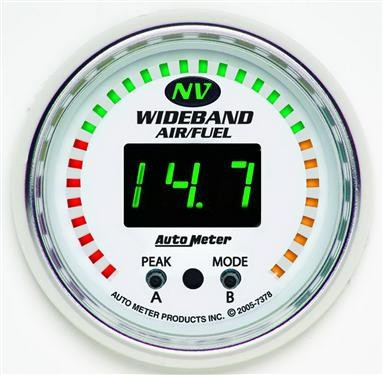 Auto Meter NV Series Wideband A/F Gauge, 0-100 psi, 2 1/16 in., Digital ...