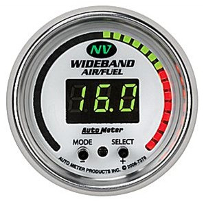 Auto Meter NV Series Wideband A/F Gauge, 0-100 psi, 2 1/16 in., Digital ...
