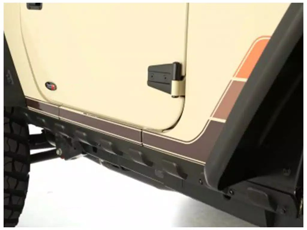 Rugged Ridge 11651.11 Body Armor Kit Rocker Side Panels Matte Black for ...