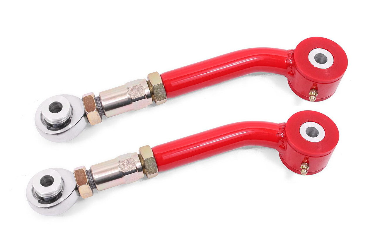 BMR UTA112R Upper Trailing Arms On-car Adjustable Rod Ends Red for 06 ...
