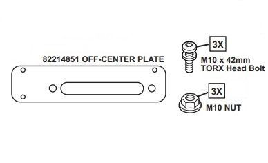 DISCONTINUED MOPAR 82214851 Rubicon Front Bumper Fairlead Adapter Plate ...