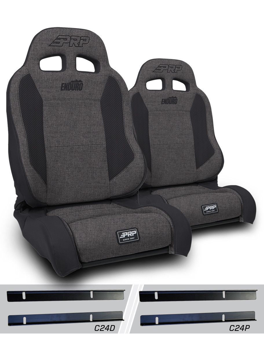 PRP A89010-C24-54 Enduro Elite Trek Edition Suspension Seat Kit Grey ...
