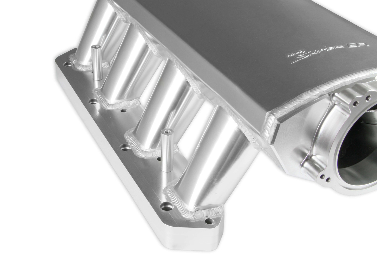 Holley Sniper EFI Sheet Metal Fabricated Intake Manifold in Silver with ...