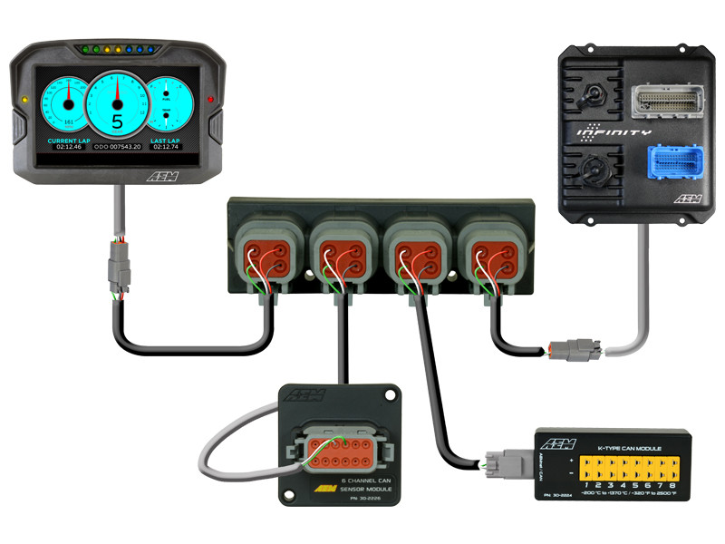 AEM 30-2225 4 Port AEMnet CAN Hub