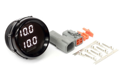 DISCONTINUED Haltech Wideband O2 Dual Channel Gauge Black Bezel w/White ...