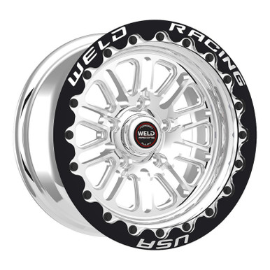 WELD Racing S72 RT-S 15x11 6.5" Backspace Polished Rear Beadlock Wheel ...