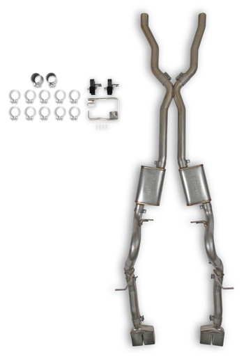 Hooker BlackHeart Gen 3 HEMI Swap 3" Exhaust System 304 Stainless Steel ...