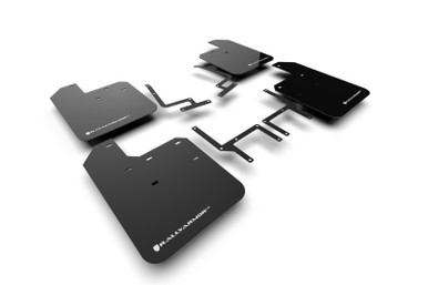 Rally Armor MF54-UR-BLK/WH Black UR Mud Flap White Logo for 18-24 Jeep ...