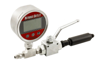 Nitrous Outlet 00-63017-6 -6AN Digital Inline Nitrous Pressure Gauge ...
