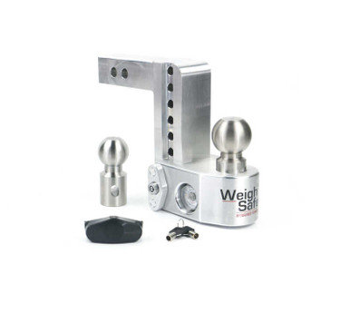 Weigh Safe WS6-2 Aluminum Adjustable Ball Mount 2" Receiver 6" Drop