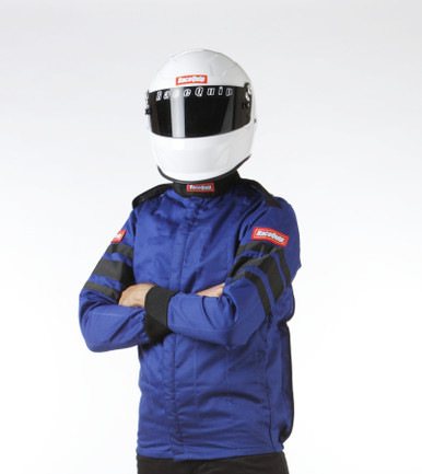 RaceQuip 121025RQP Multi-Layer Fire Suit Jacket Blue Large - High Horse ...