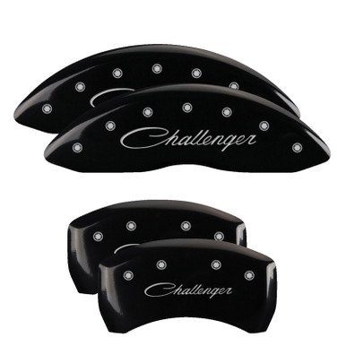 MGP 12162SCLSBK Dual Piston Caliper Covers Black with Challenger ...