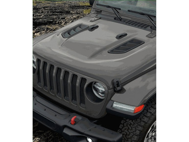 MOPAR 82215373AD Power Dome Hood Kit for 18-25 Jeep Wrangler JL & 20-25 ...