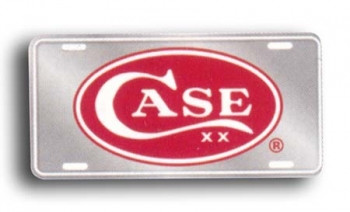 Case 52556 Plate License BLK W/Red Case Logo