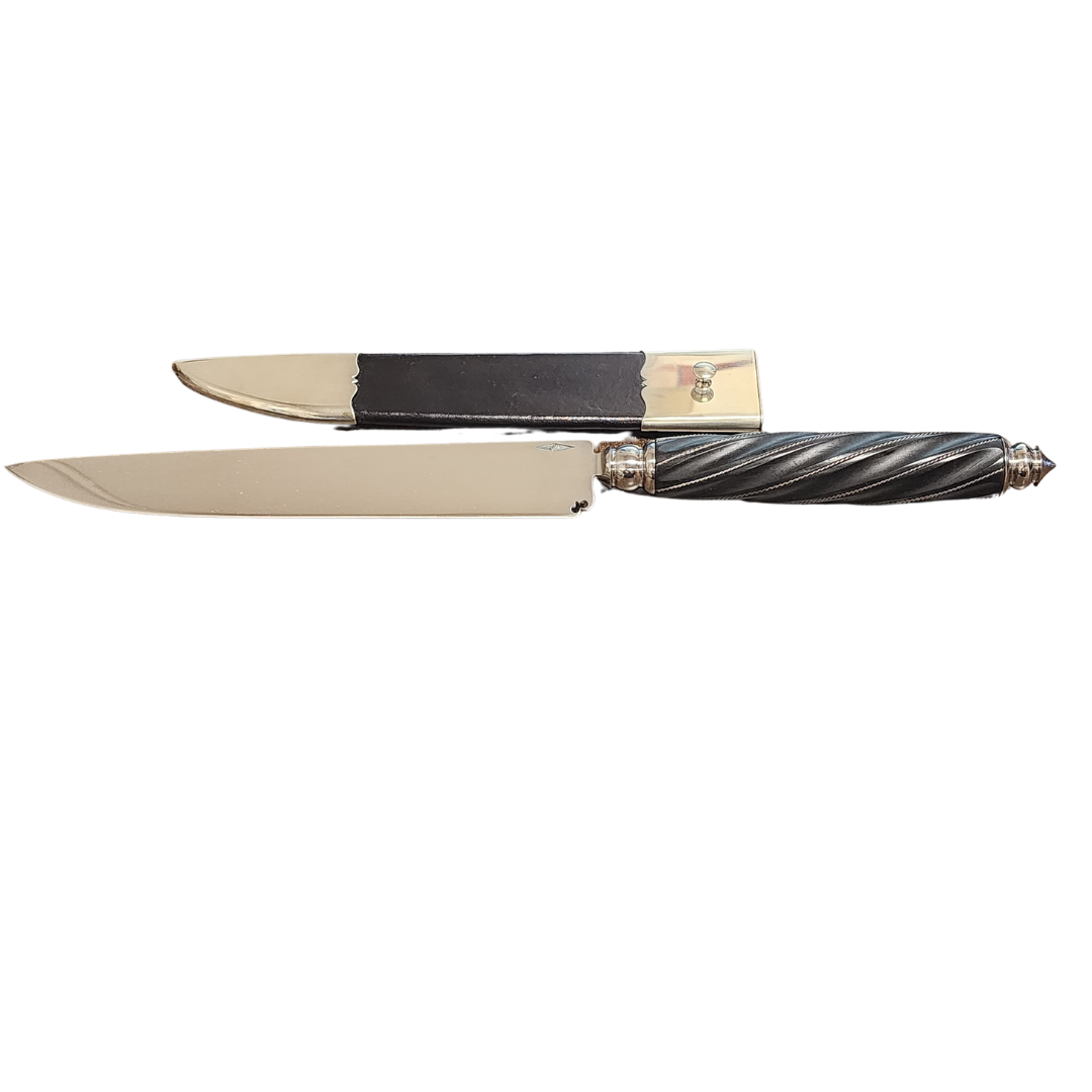 John Perry Custom Fluted Blackwood Silver Twist