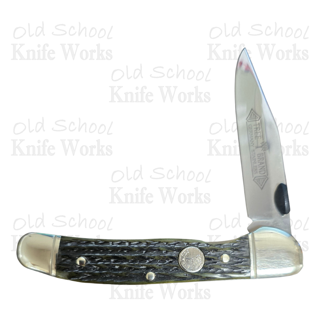 Boker Germany Green Bone Copperhead Liner Lock