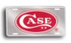 Case 52556 Plate License BLK W/Red Case Logo