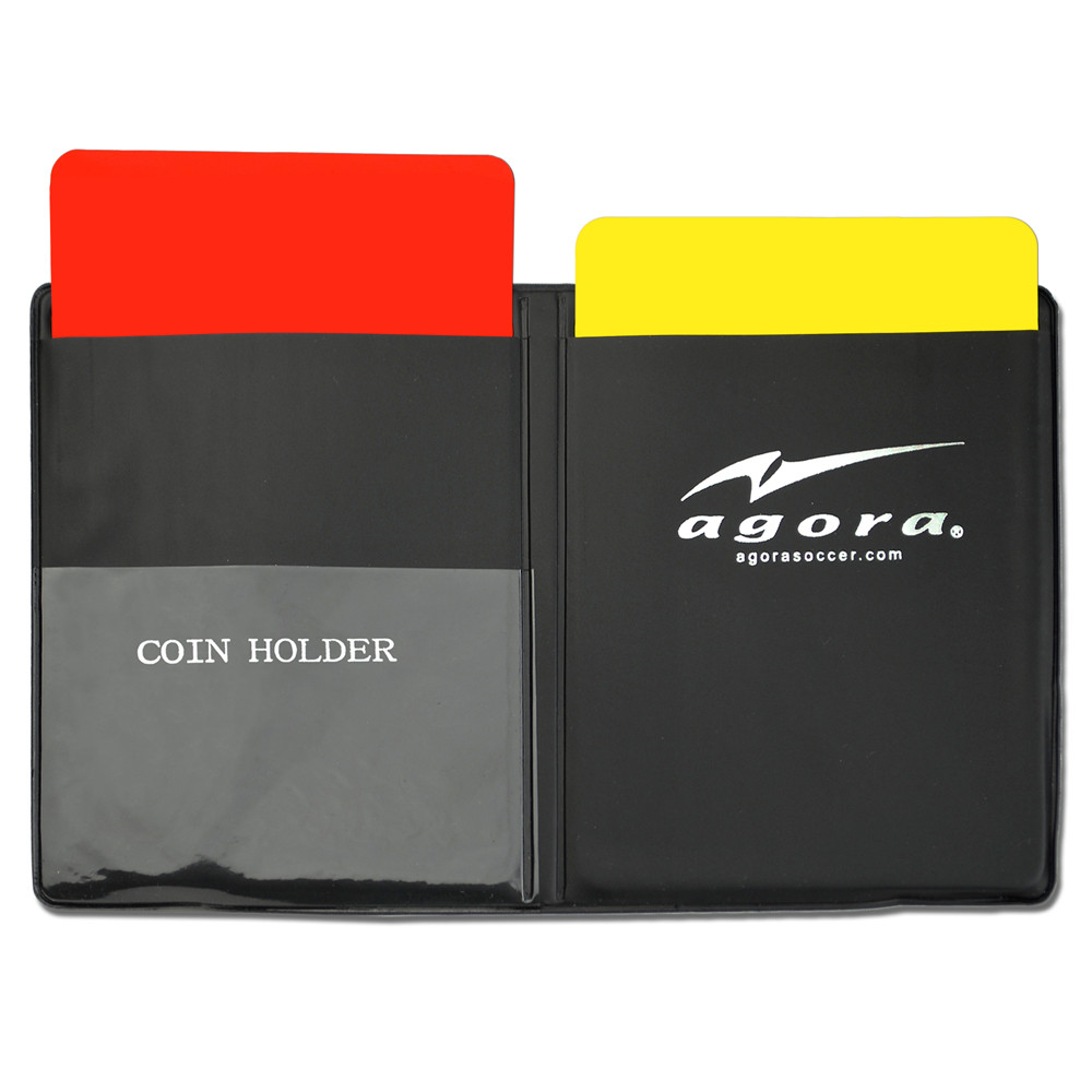 AGORA Referee Write-On Red and Yellow Card Set