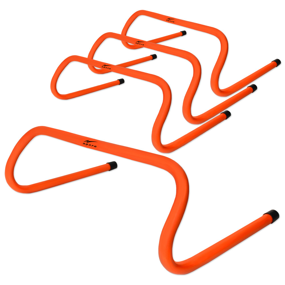 AGORA Speed Agility Training Hurdles 12 Inch - Set of 4