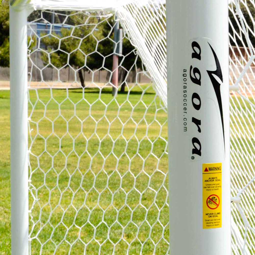 AGORA Euro Pro Full Size Regulation Soccer Goal - 8'x24'