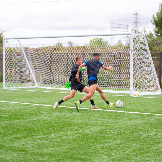 AGORA Euro Pro Full Size Regulation Soccer Goal - 8'x24'