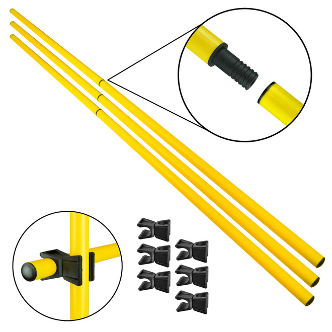 AGORA 5' Club Speed Poles & Weighted Base Set | Sator Soccer