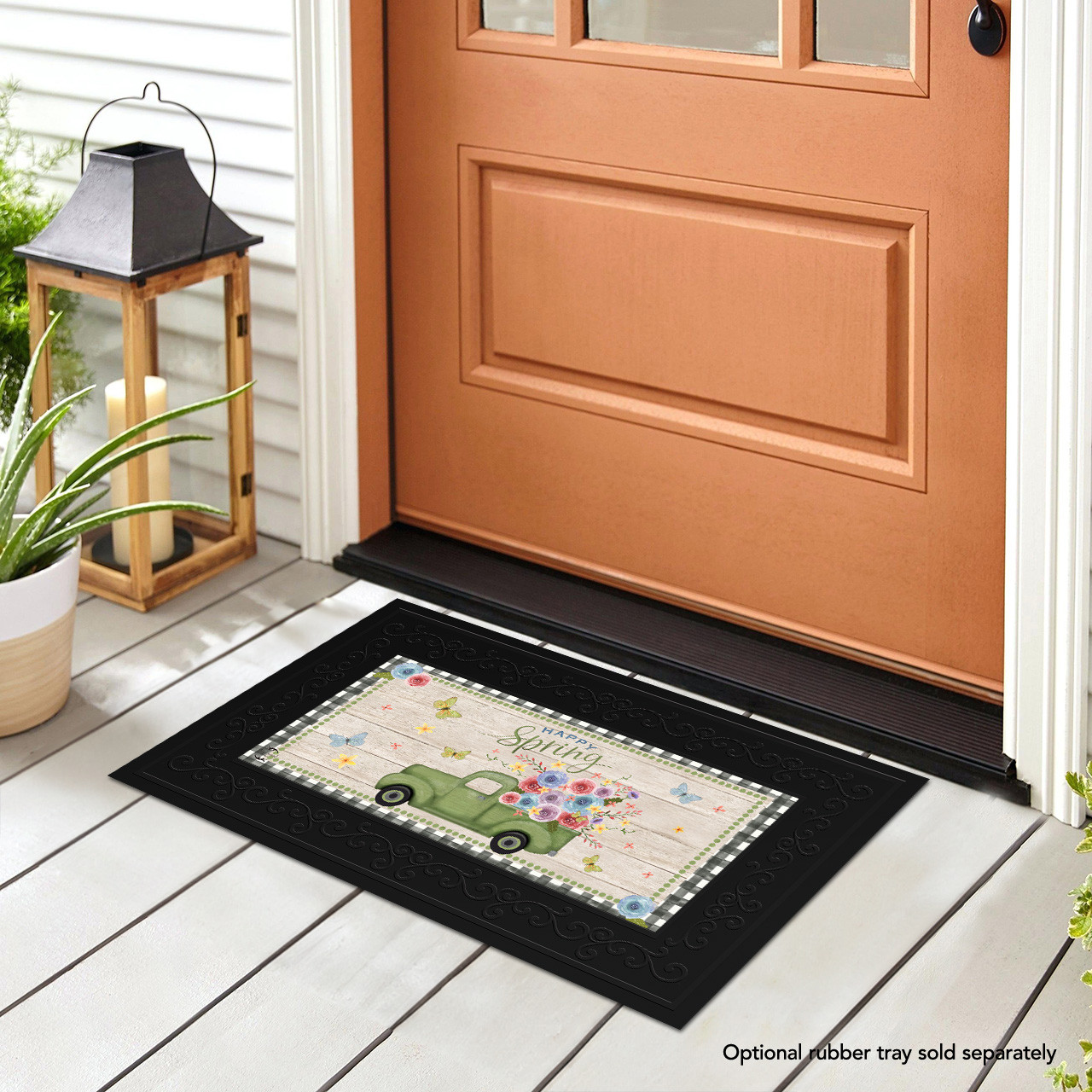 Happy Spring Pickup Truck Mini Mat - Briarwood Lane- Wholesale Partners