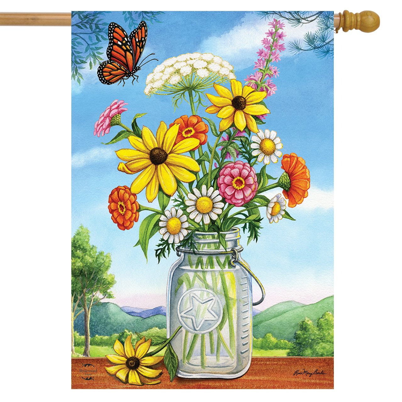 Sunshine Bouquet House Flag - Briarwood Lane- Wholesale Partners
